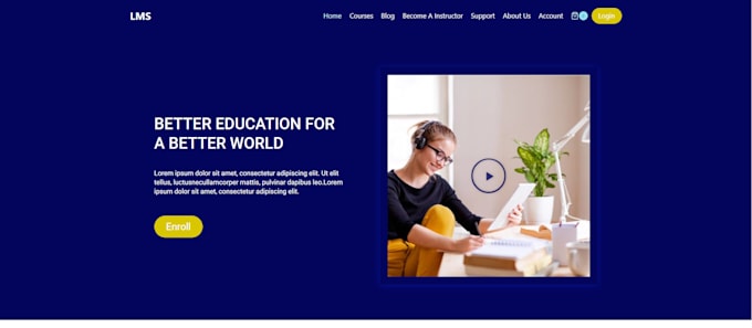 Create a tutor lms website for your using a wordpress design website by Coder_rujina | Fiverr