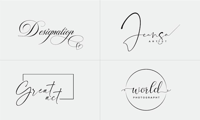 Design a professional handwritten signature logo by Niaz_makhdum | Fiverr