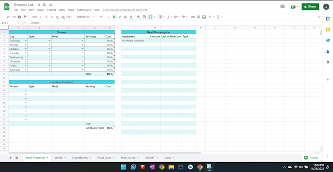Make you an interactive spreadsheet to help you or your business by ...