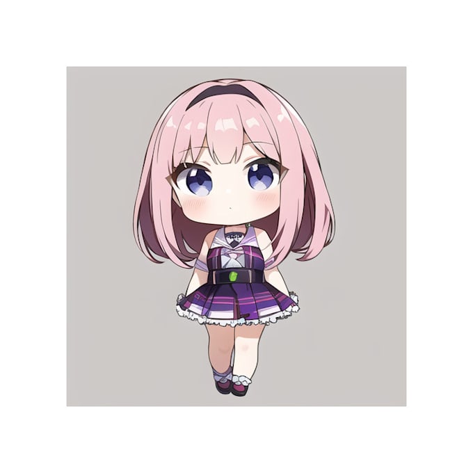 Do cute chibi characters, illustrations, icons, head and full body by ...