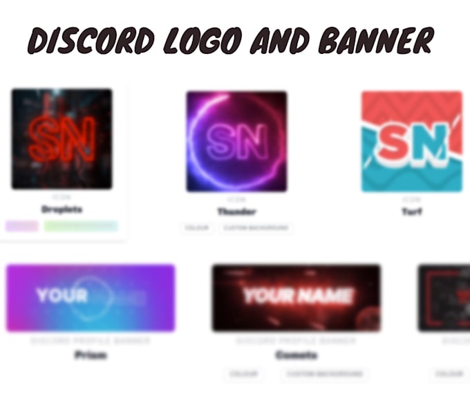 Custom animated discord icons and banner by Rishiya | Fiverr