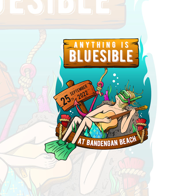 Make colorful event merchandise artwork by Taya99 | Fiverr