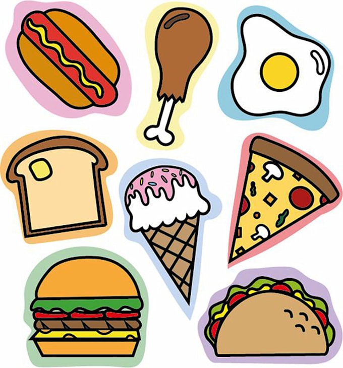 Make food pop art of your food by Naemiverdoorn | Fiverr