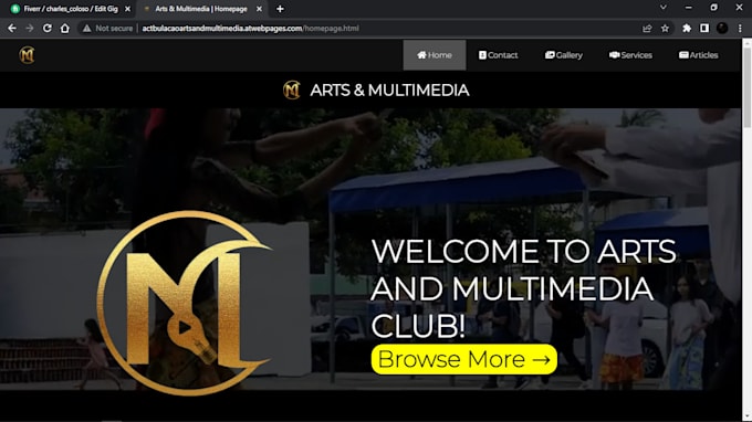 Make landing page websites thru html, css and javascript by Charles ...
