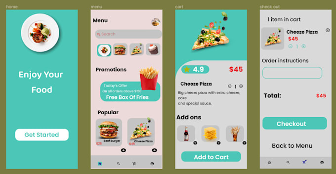 Design an unique, remarkable ui ux mobile app by Sofia742 | Fiverr