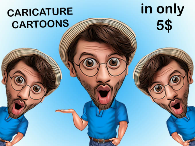 Draw high quality funny caricature cartoon from your photo by ...