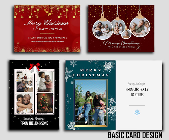 Design a custom holiday card for you within one day by Kdesigns5 | Fiverr