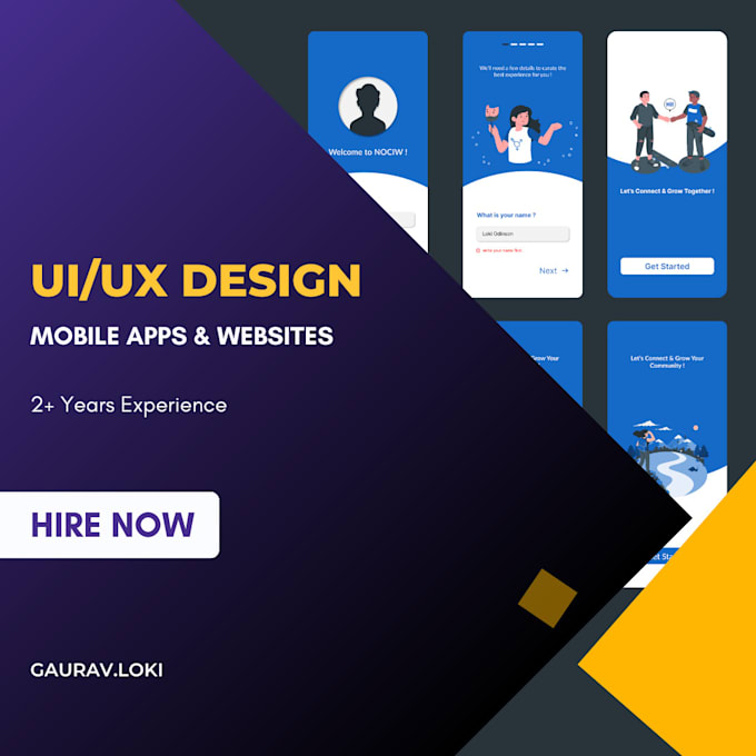 Design a minimal and amazing website and app ui ux for you by Gaurav ...