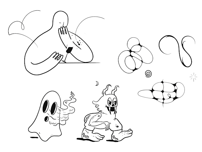 Draw fun, creative line art design for your brand by Bethgczart | Fiverr