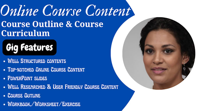Create online course content, course curriculum, course outline, course ... Create online course content, course curriculum, course outline, course ...