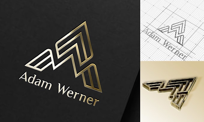 Do modern and minimalist monogram logo design by Alphastudio_as | Fiverr