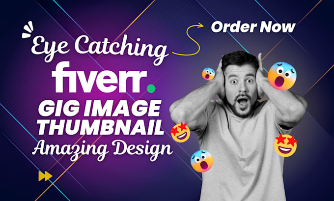 Design an eye catchy fiverr gig cover photo thumbnail gig image by Muhammadwasem90 | Fiverr
