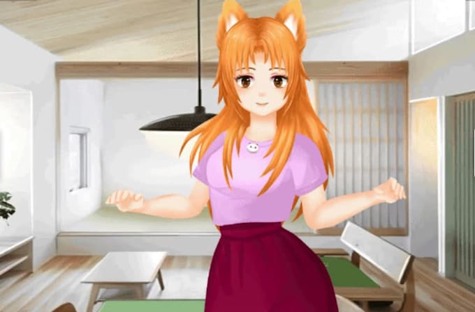 Create your vr chat character , vtuber, 2d character design by Boi ...