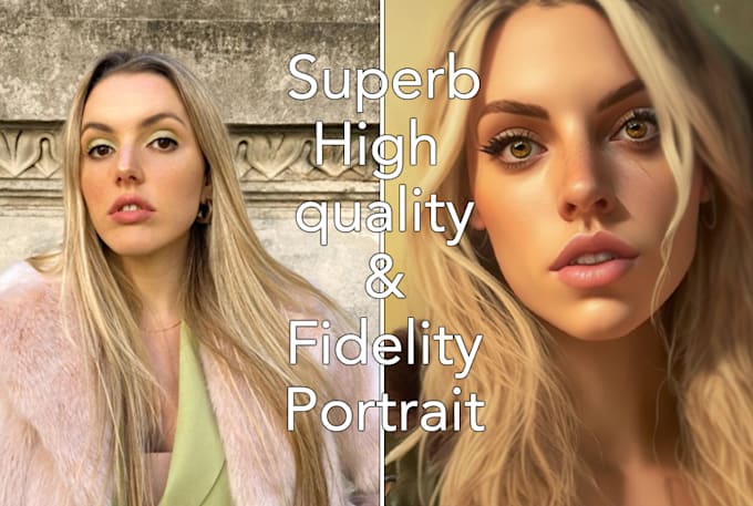 Draw a superb and breathtaking portrait from a photo by Procv4you | Fiverr