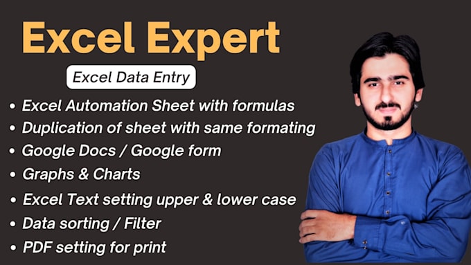 Do excel data entry, excel automation sheet , google docs,form, data sorting by An_expertise ...