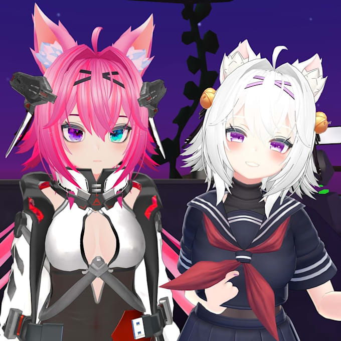 Rig your vrchat, vtuber, furry, chibi, mascot,vr character model avatar ...