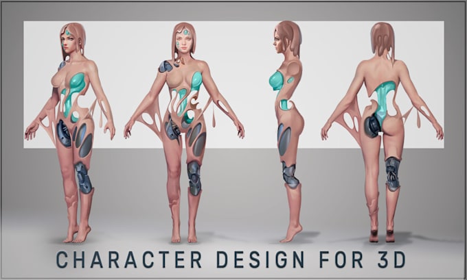 Draw character concept for 3d modeling by Orlov_painter | Fiverr