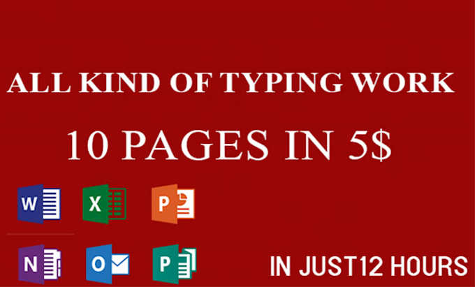 All your typing, retyping work in just 12 hours by Qaiser_niazi | Fiverr