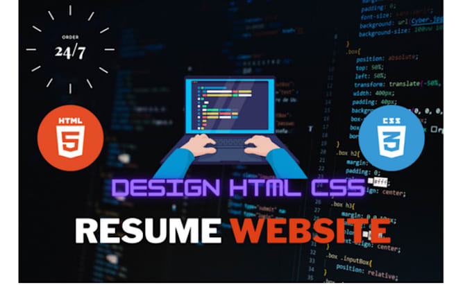 Design resume html css by Talha_123 | Fiverr