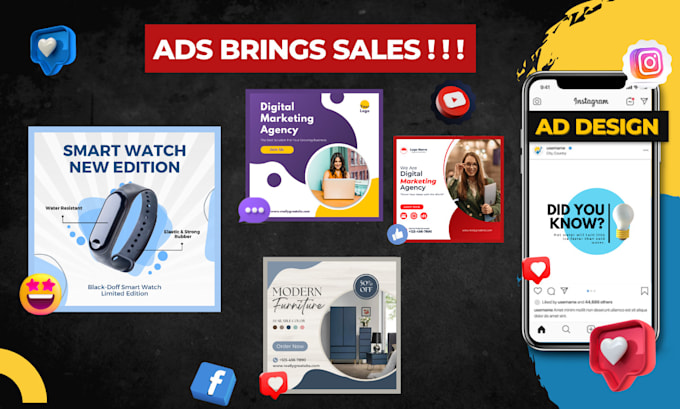 Make stunning and creative ad image, posts for ads by Startup_thinker ...