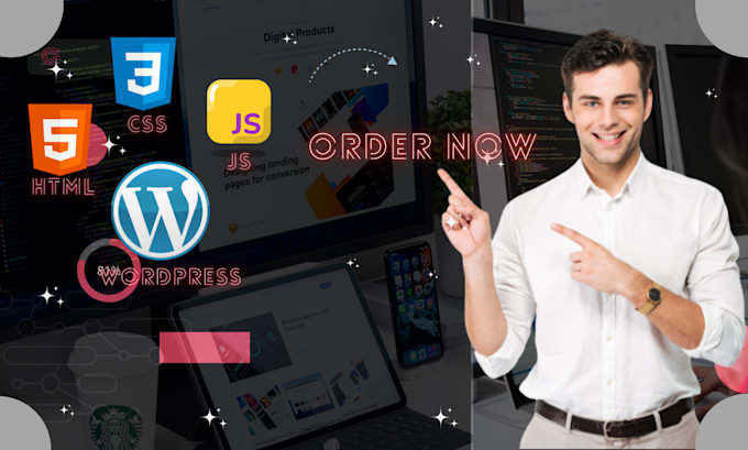 Be your front end web developer using html, css, and js by Dawods | Fiverr