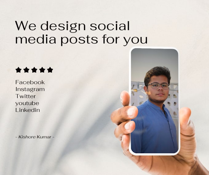 Design attractive social media post for facebook instagram linkedin and ...
