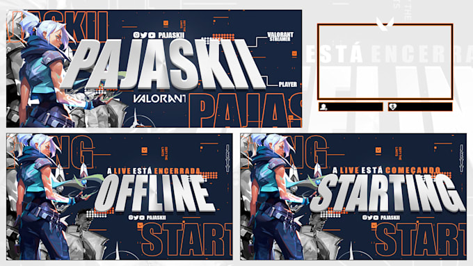 Create a professional twitch overlay stream package by Wrizzcoo321 | Fiverr