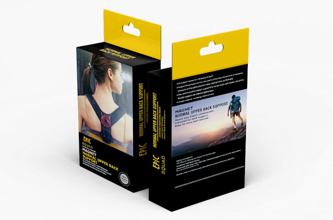 Design a premium packaging box, label for your product by ...