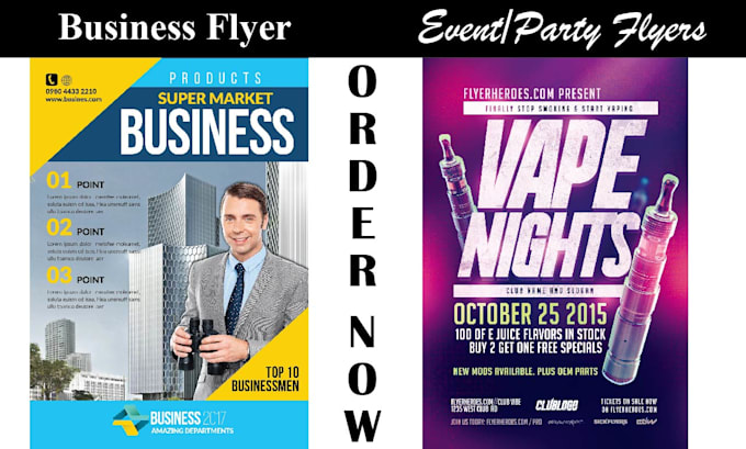 Design professional business and party flyers by Jawadahmed286 | Fiverr