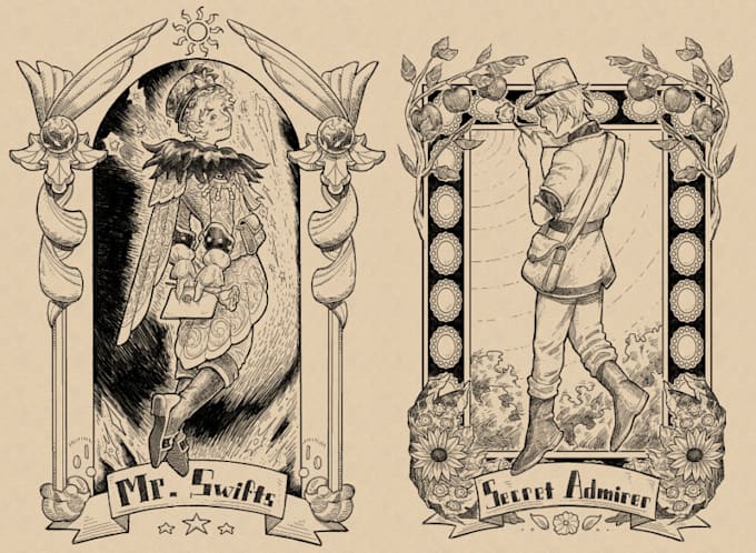 Do fairy tales style digital ink illustration by Noahnutri | Fiverr