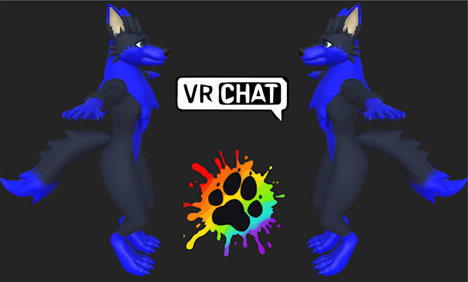 Do vrchat avatar, fursona, furry avatar, 3d model, rex avatar, vrchat ...