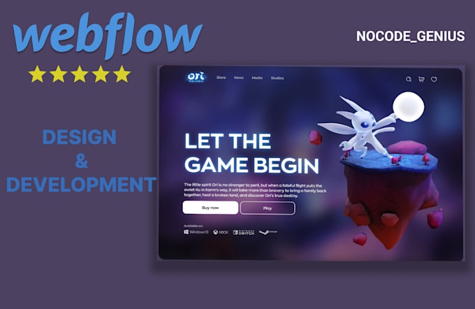 Build webflow website from figma or xd and add custom code by Nocode ...