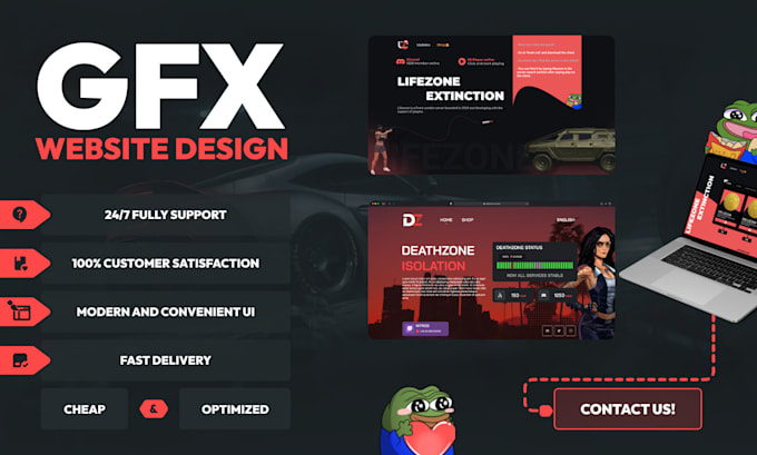 Design professional modern one page landing page website ui by Gfxdevelopment | Fiverr