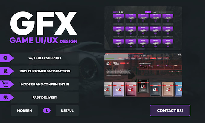 Modern and professional game menu interfaces by Gfxdevelopment | Fiverr