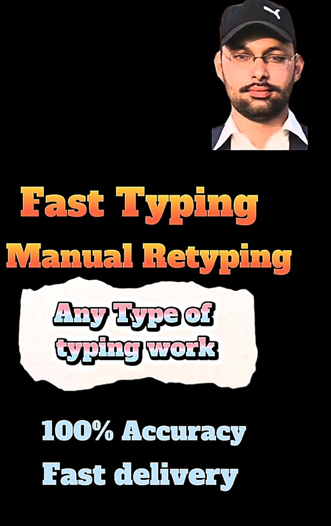 Do data entry, typing documents from pdf, ms word typing by Fahadtara ...