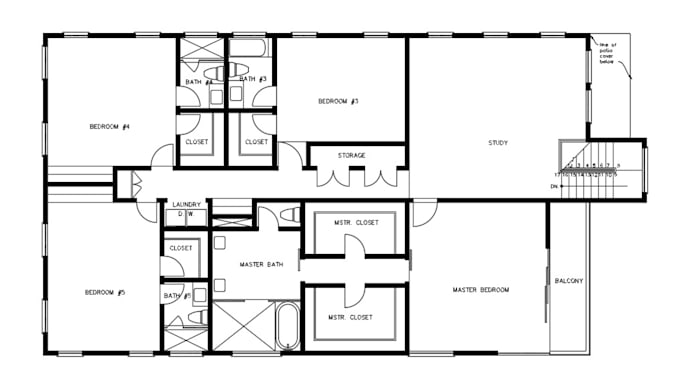 Dibuja tu plano arquitectónico en autocad 2d, dwg