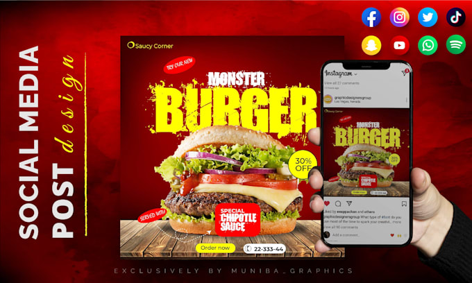 Create amazing social media post and ad design by Muniba_graphics | Fiverr