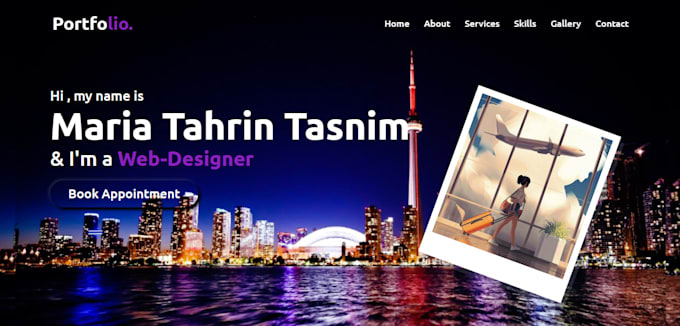 Make a modern home page for your portfolio website by Kimtasnim | Fiverr
