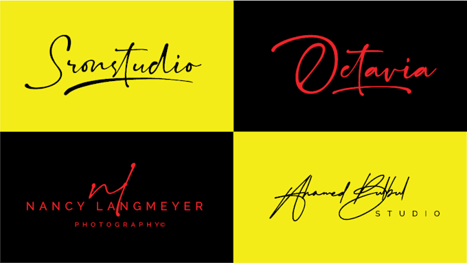 Design a cursive, handwritten, signature logo by Shohanur2992 | Fiverr