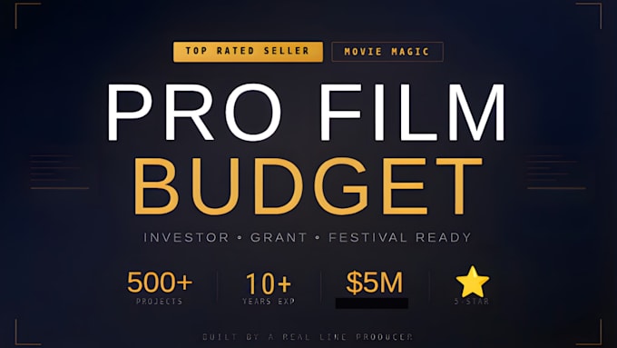 Create a professional film budget for your indie or short film by ...