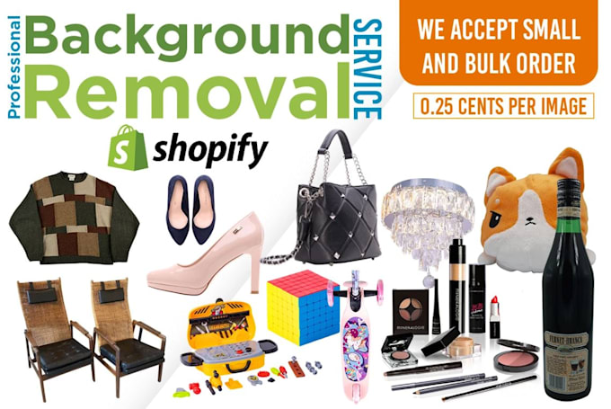 Do shopify 100 images background removal in 24 hours by Videopakz | Fiverr