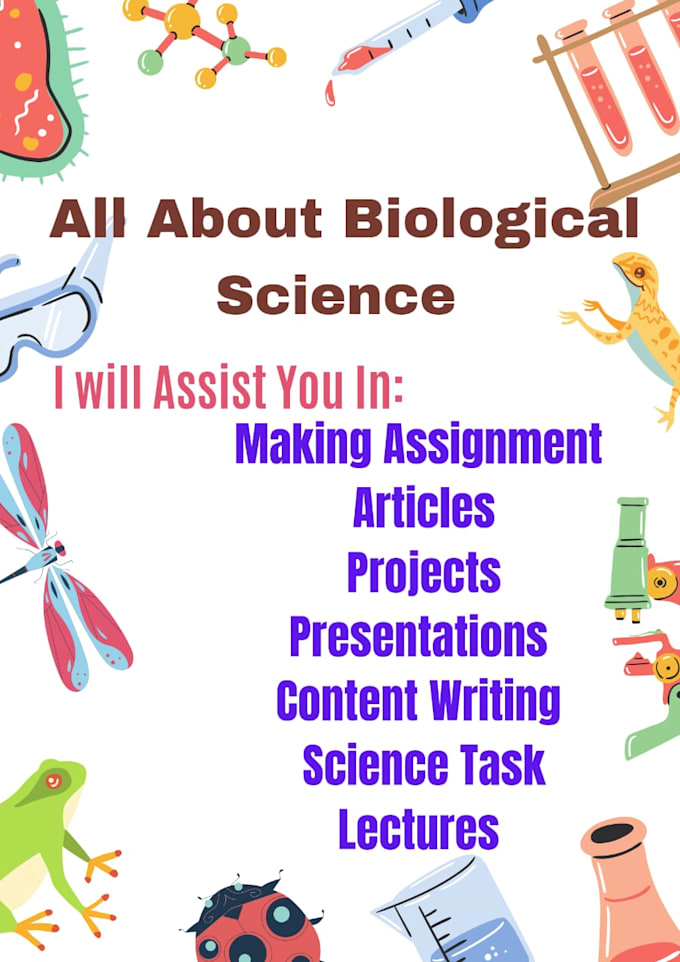 Help you in biological sciences related tasks by Marusha_bio | Fiverr