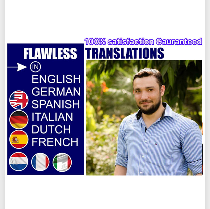 Translate to english french german dutch italian,portuguese and spanish ...
