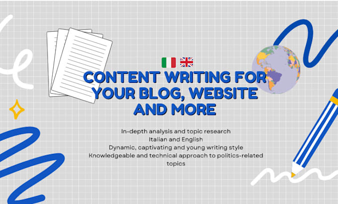 Write articles, blog posts, social media posts and more in italian or ...