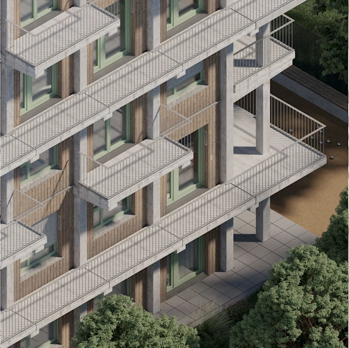 Model and render high end architectural projects by Max_kellermann | Fiverr