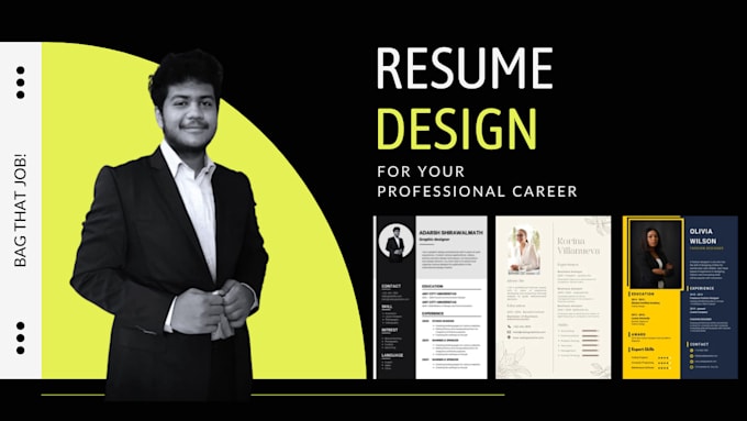 Make a clean attractive resume design for your professional career by ...