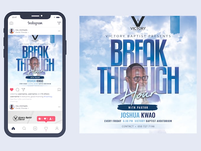 Design instagram, facebook, and social media flyers by Me_michael | Fiverr