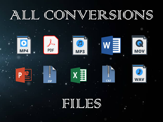 Do all conversion files by King_shad | Fiverr