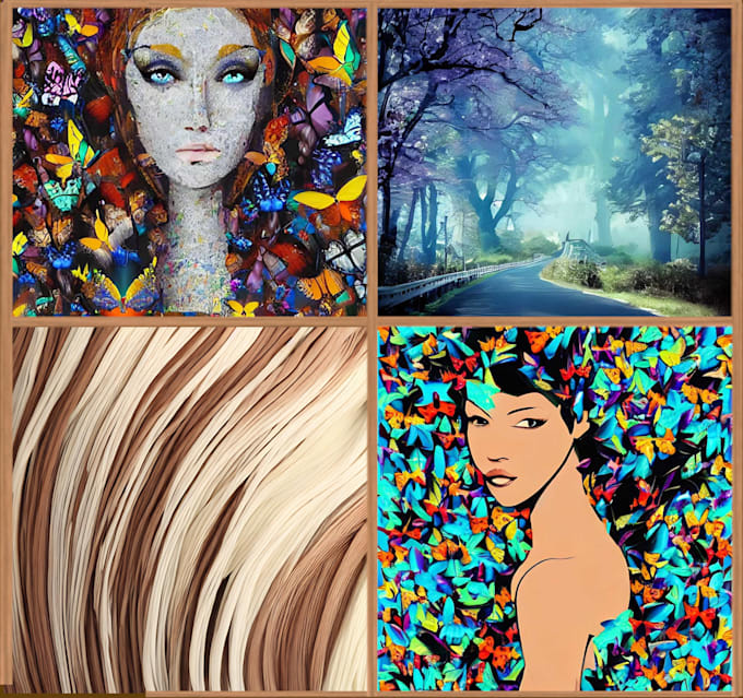 Create a free sample of abstract, fantasy, portrait, landscape art by ...