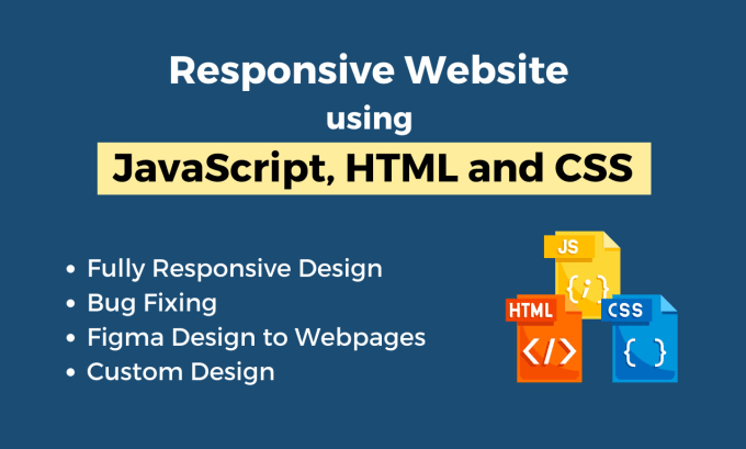 Create Responsive Web Design Using Javascript Html And Css By Shahriar111 Fiverr